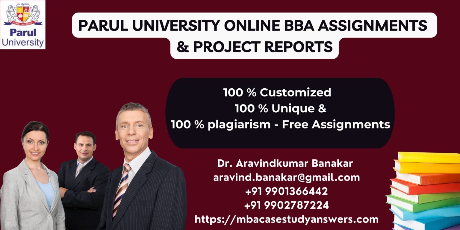 Parul University MBA Solved Assignments