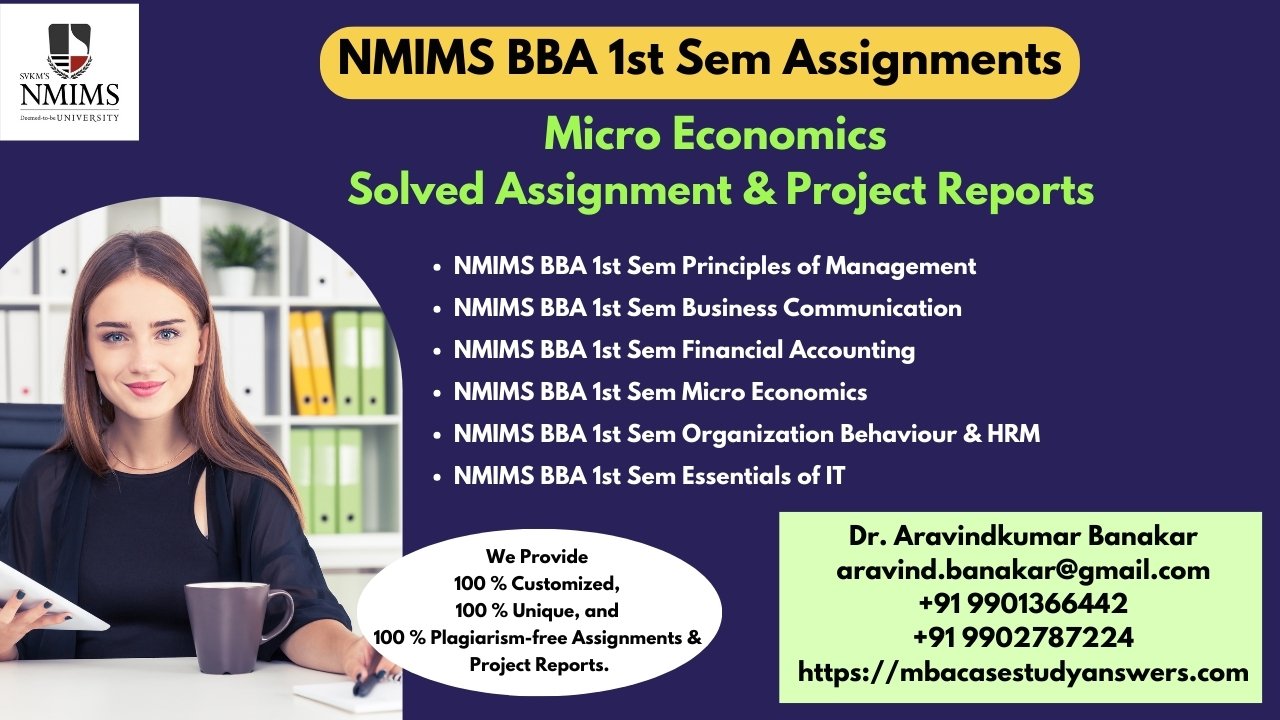 Top Recommendations for NMIMS Solved Assignments